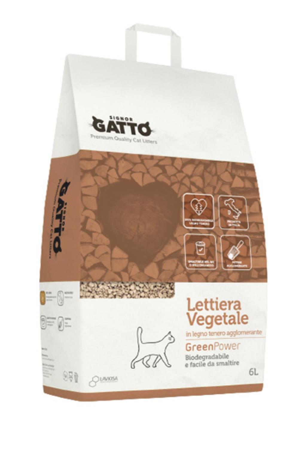 Signor Gatto Green Power posip 6 l - Signor Gatto - Premium Pet